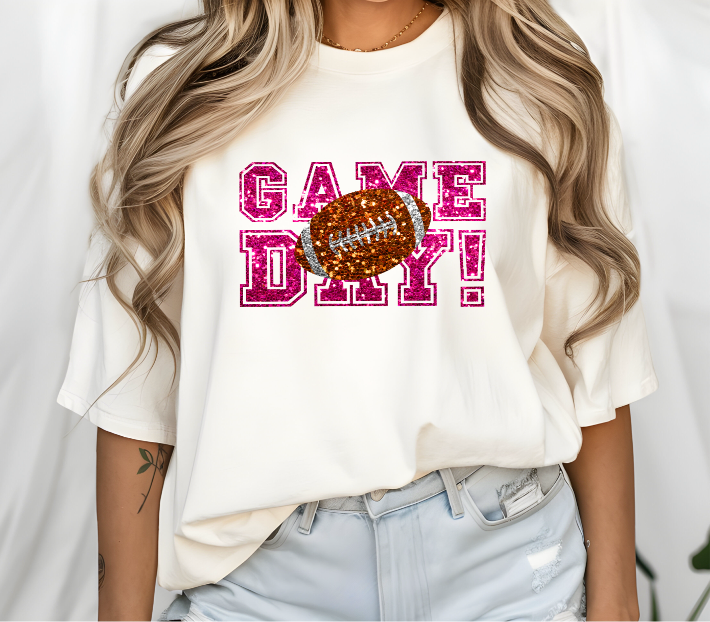 Pink Sparkling Game Day – Delta Ridge Designs