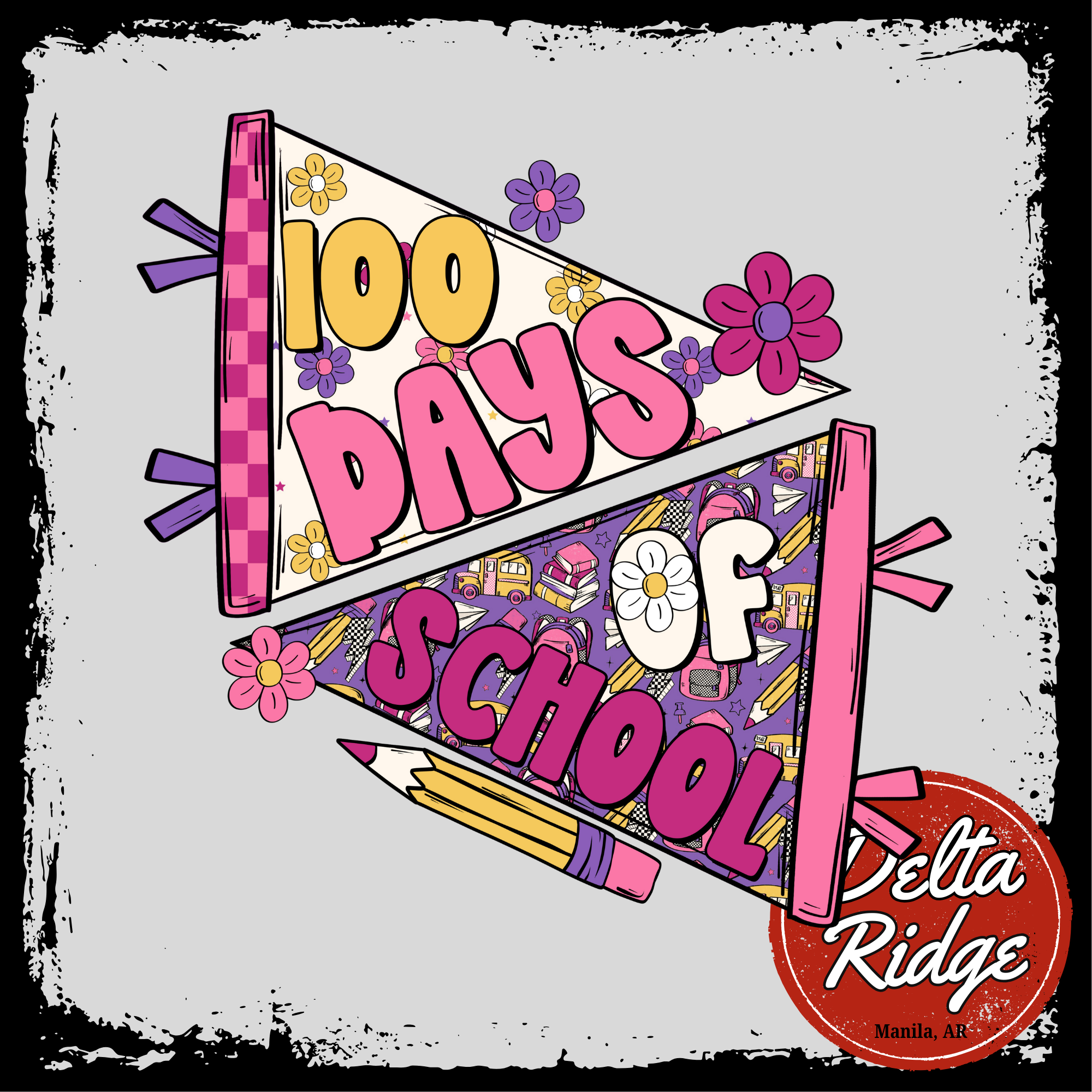 100 Days Pink Retro – Delta Ridge Designs